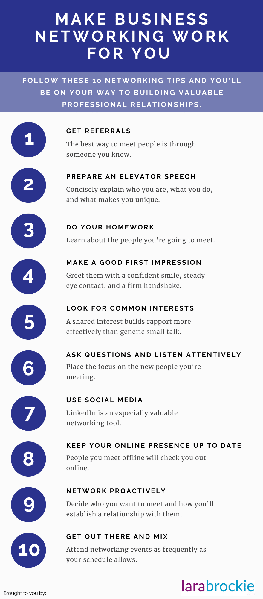 Make Networking Work for You – 10 Tips and 10 Mistakes to Avoid ...